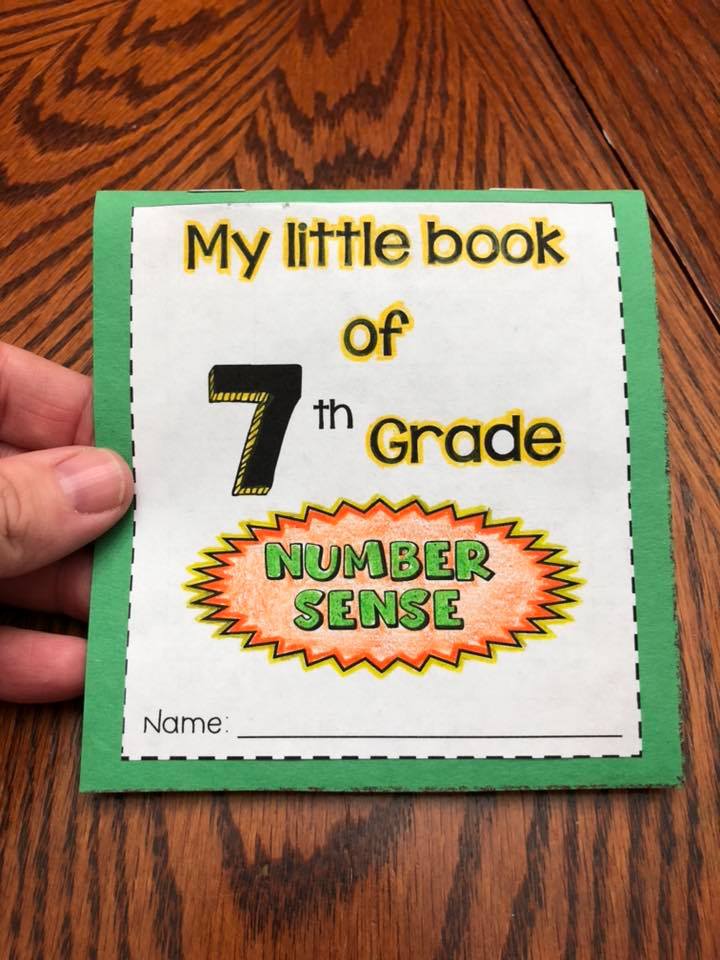 Math in Demand: 7th Grade Math Number Sense Booklet