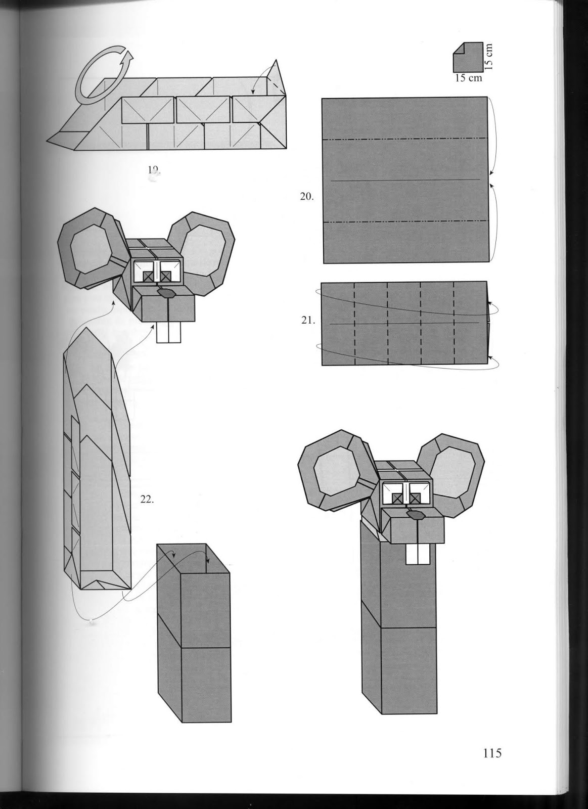 Origami Cartoon 4 Original - Ruby Book Origami