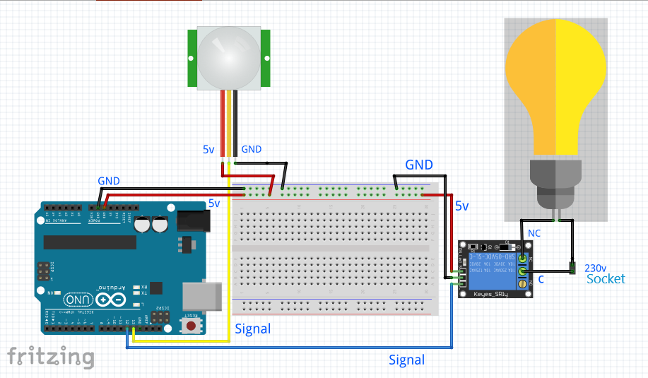 Arduino Detect A Hand Gesture By Using Pir Sensor Hc Sr501