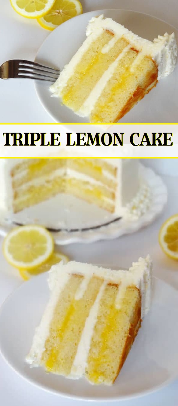 TRIPLE LEMON CAKE - life love and sugar cake