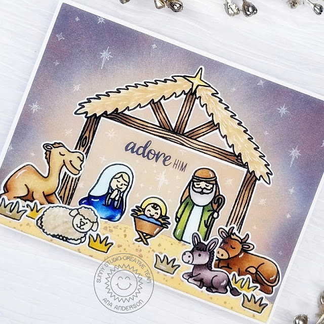 Sunny Studio: Holy Night Cards with Ana and Christy