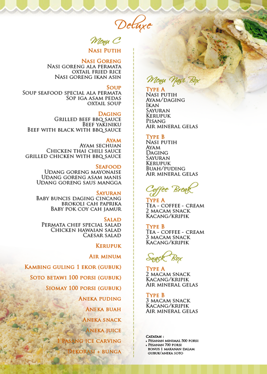 Paket Catering Murah - Permata Catering Service: Brosur Permata Catering