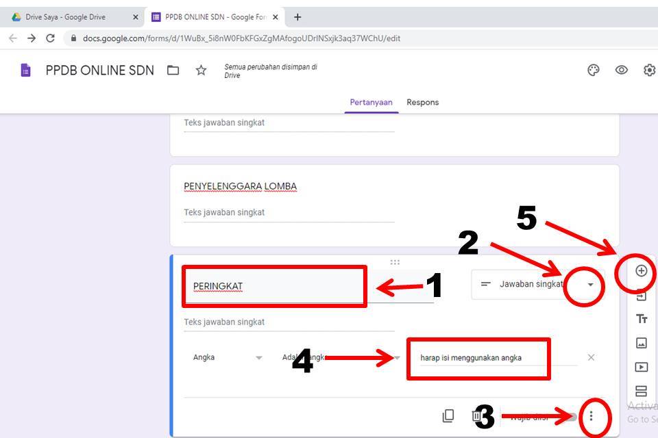 TUTORIAL MEMBUAT PPDB ONLINE DENGAN GOOGLE FORMULIR - Sang Pendidik