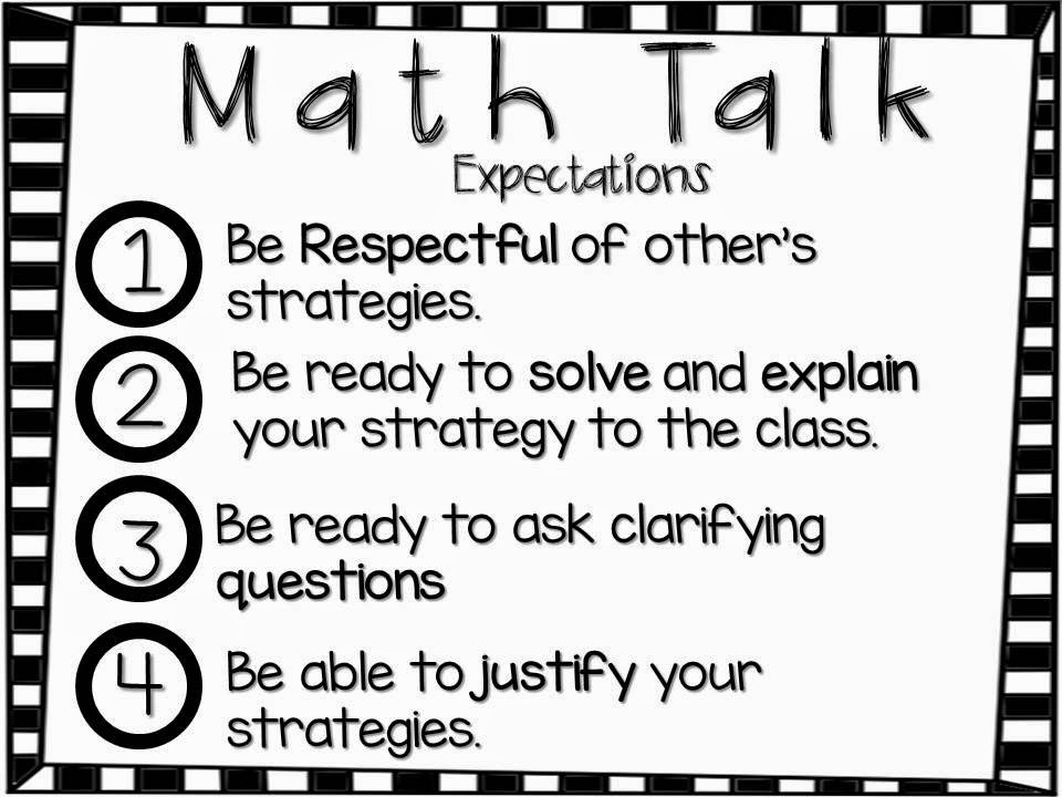 Following First Grade With Mrs. Parker: Math Talk…..The Big Math Trend ...