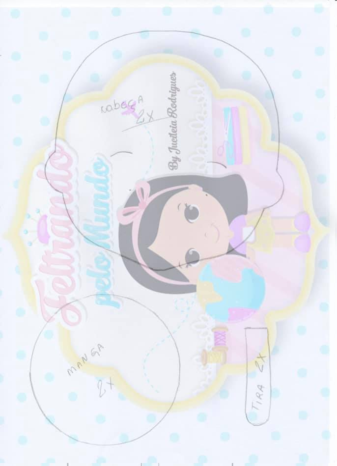 Eu Amo Artesanato: Bonequinha de Chupeta com molde