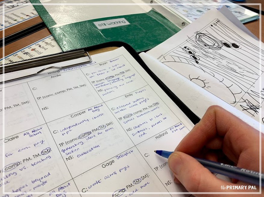 How To Organize Your Writing Conference Notes - The Primary Pal