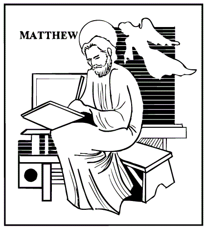 St Matthew Coloring Page Religion Pinterest Sketch Coloring Page