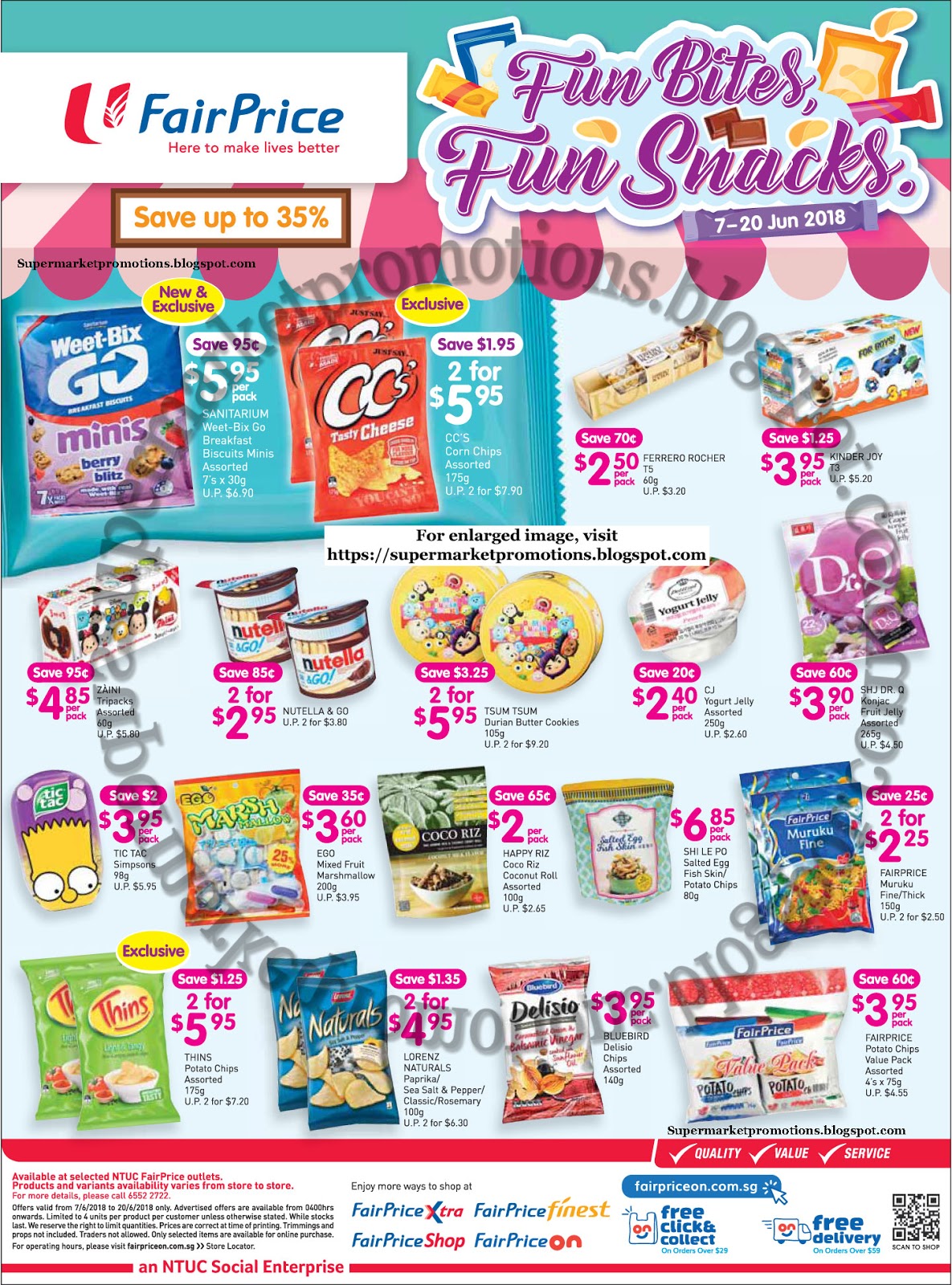 NTUC FairPrice Fun Snacks 07 - 20 June 2018 ~ Supermarket Promotions