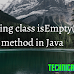 Java String isEmpty() method explained | technical-arbaab