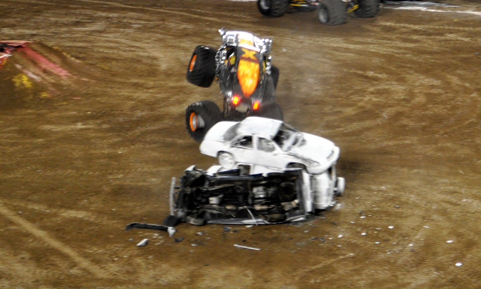 Just A Car Guy: Only truck to try the double stack of car on van ...