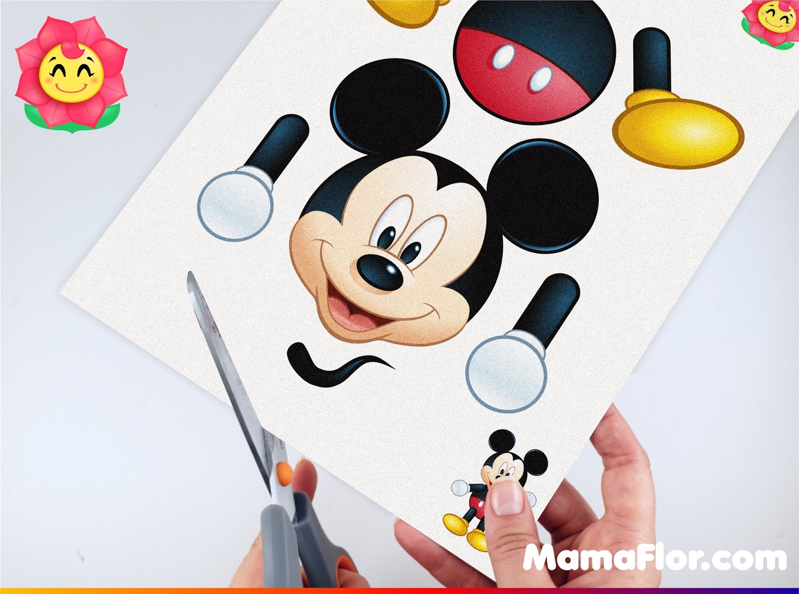 Molde de MICKEY MOUSE armable - MamaFlor.com