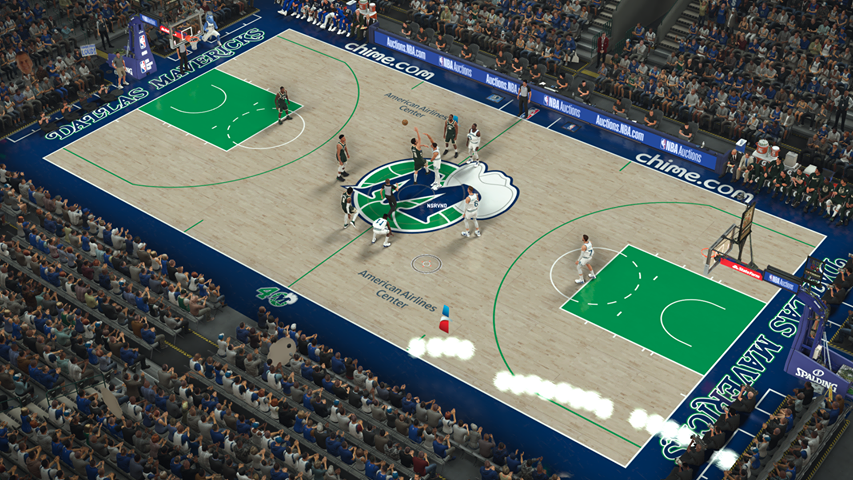 NBA 2K21 Dallas Mavericks '20-'21 Hardwood Classic Court by DEN2K