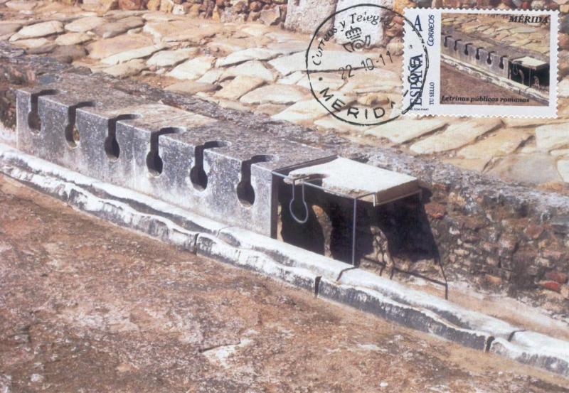 SELLOS DE MÉRIDA: Tu Sello de Mérida “Letrinas públicas romanas”