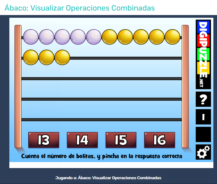 Generación Del Futuro: Informática: El Ábaco: Nivel 1 Contar el total ...