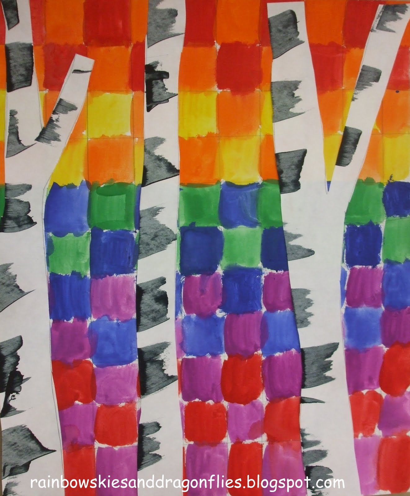 Color wheel design trees - oplvegan