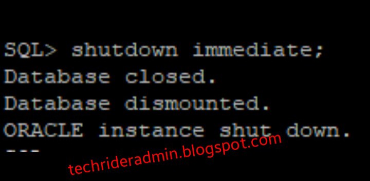 How To Shutdown Oracle Database On Linux Tech Rider Admin S Diary A Complete Centos Linux Ccna