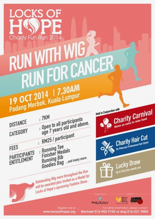 RUNNING WITH PASSION: Locks Of Hope Charity Fun Run 2014 - Run With Wig ...