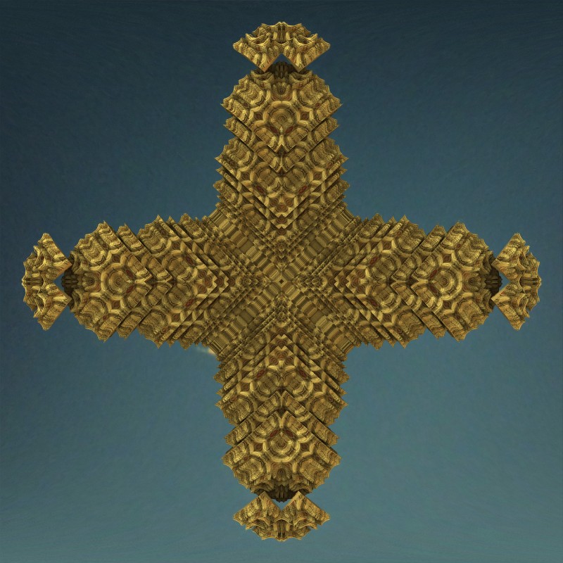 CROSS AND DIAMOND SHAPED MB3D FRACTALS