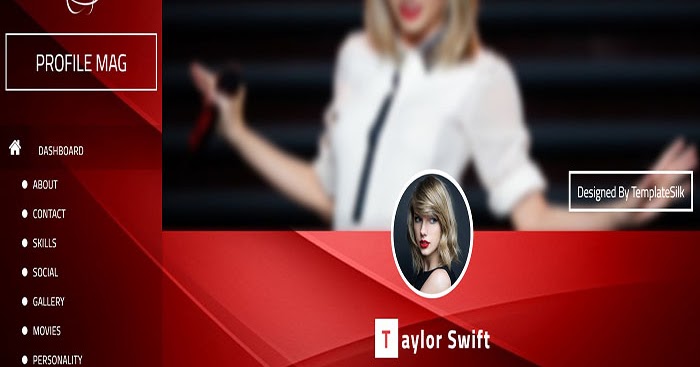 Profile Mag Blogger Template | Template Time Line Facebook | hptemplates