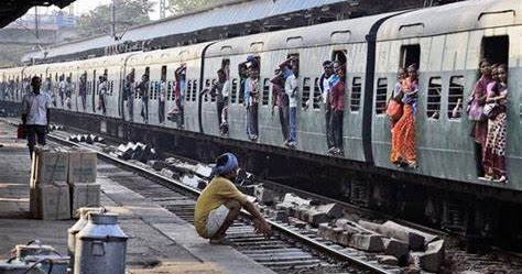 SCENE AT RAILWAY STATION