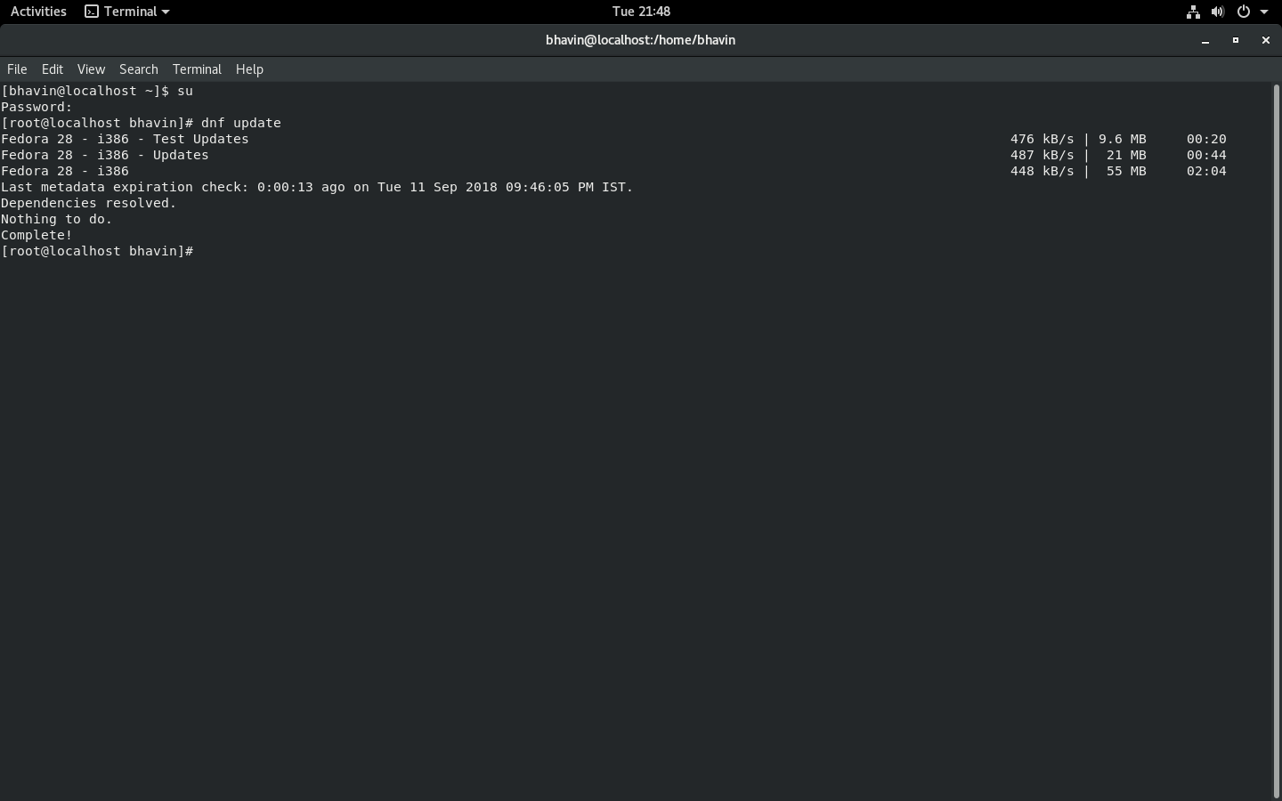 Fedora Linux Commands 2019 Fedora Linux Commands 2019