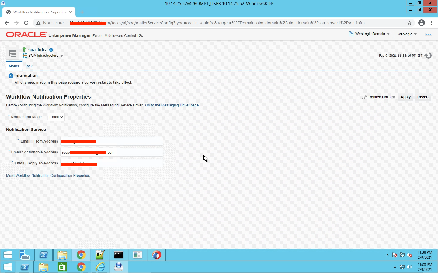 Oracle SOA Suite- Implementing Email Notification