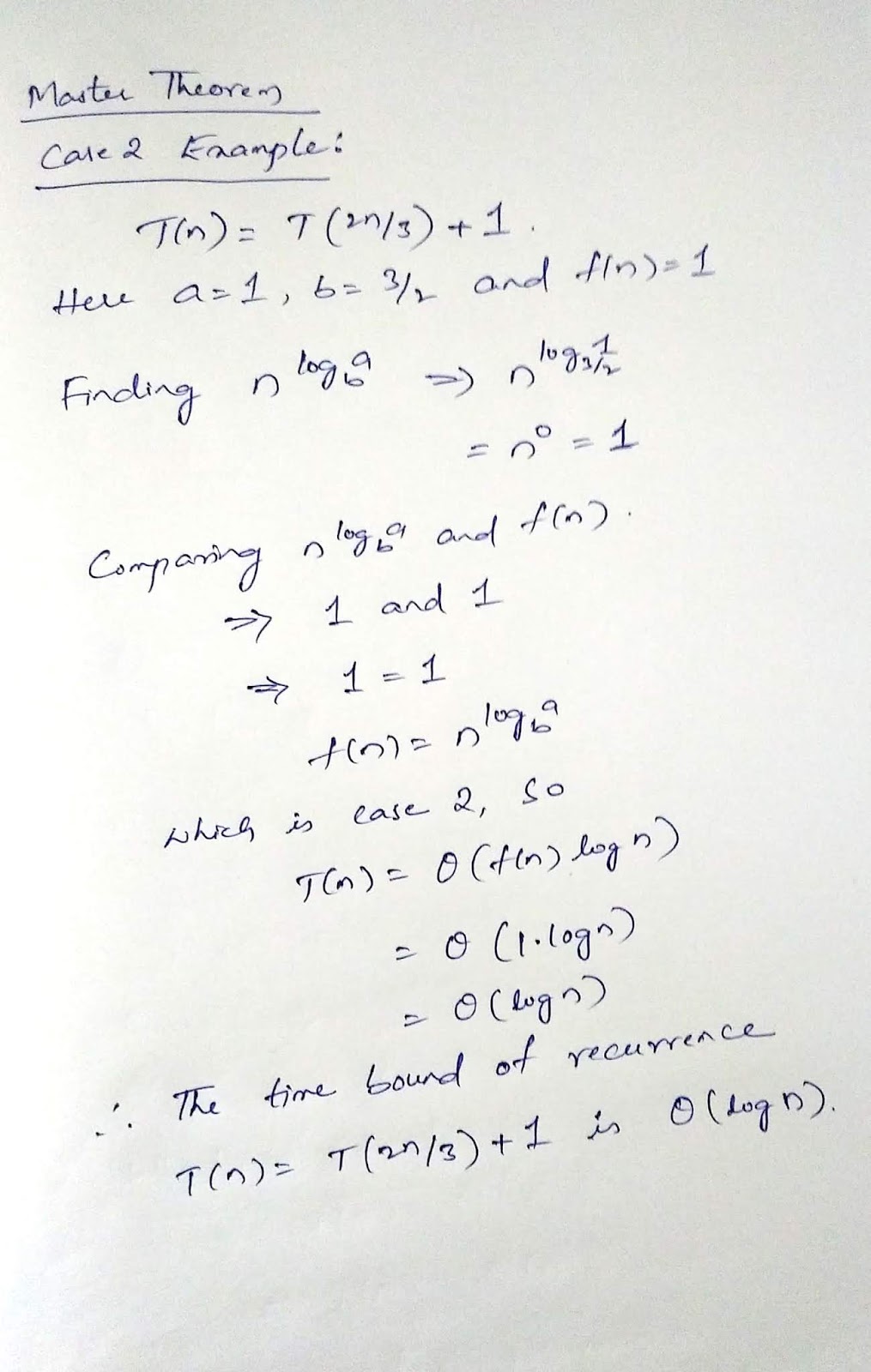 Solving Recurrences - Master method ~ ashrafedu Solving Recurrences - Master method ~ ashrafedu