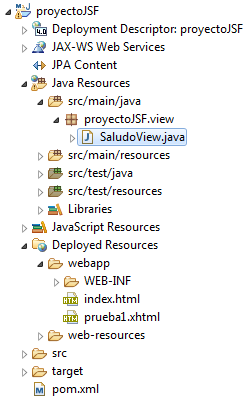 Programación Java: JSF con Eclipse