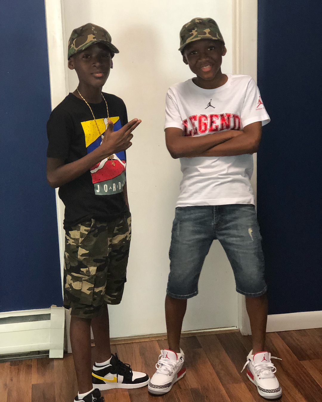 Pictures of Nino Idibia and Zion Idibia, his brother