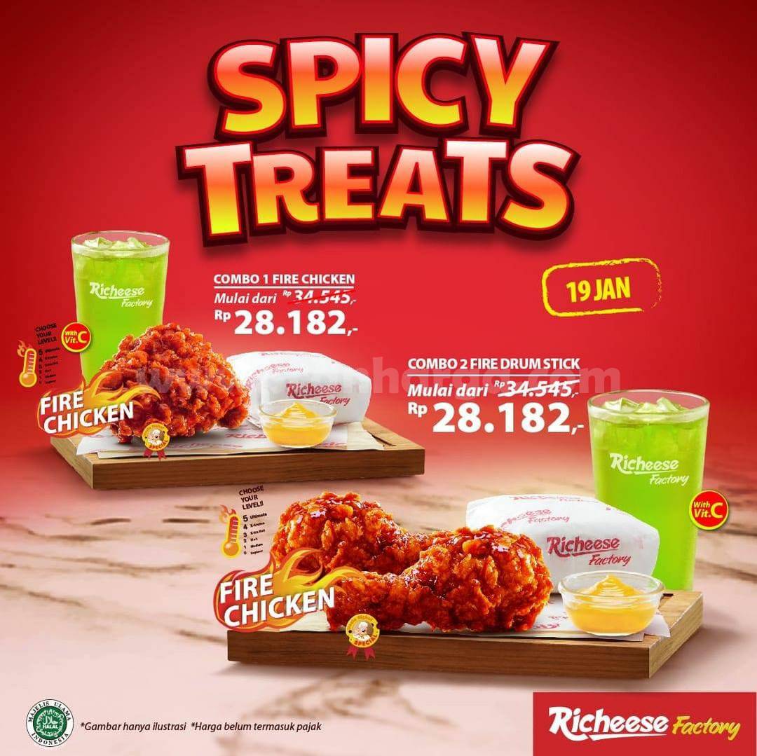 Promo RICHEESE FACTORY – Menu Spicy Treat Harga Spesial mulai Rp 28.182 ...