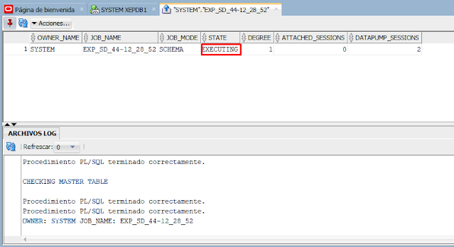 Como Exportar e Importar en Oracle XE por medio de Oracle SQL DEveloper (Parte 1)