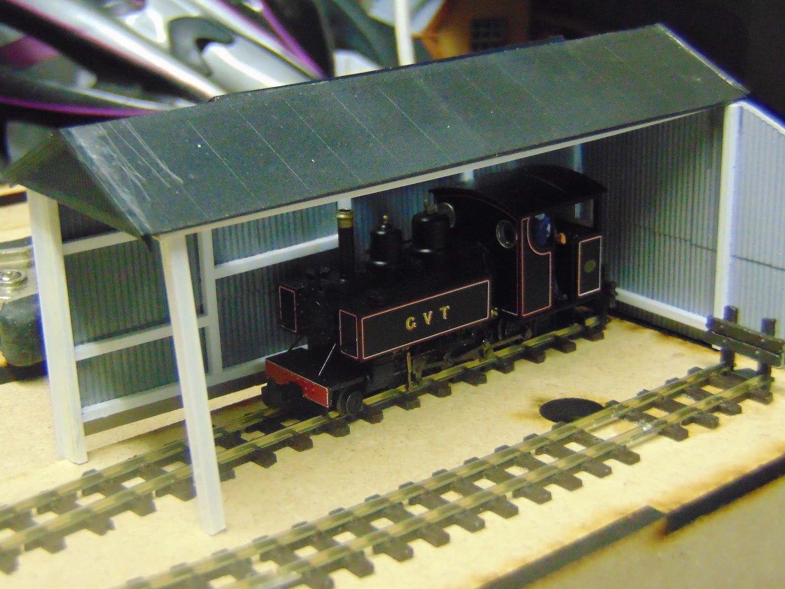 Dorset Railway Modelling: 009 Engine shed.