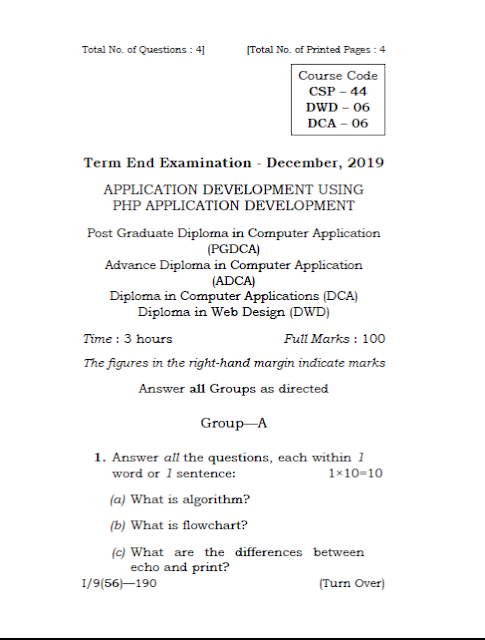 OSPU CSP DWD DCA Application Development Using Php Application ...