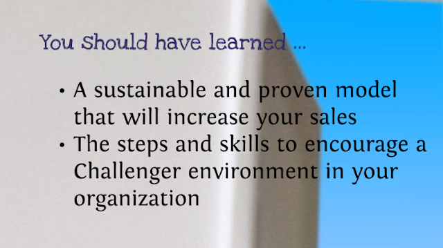 Management&Business: Challenger Sales Model