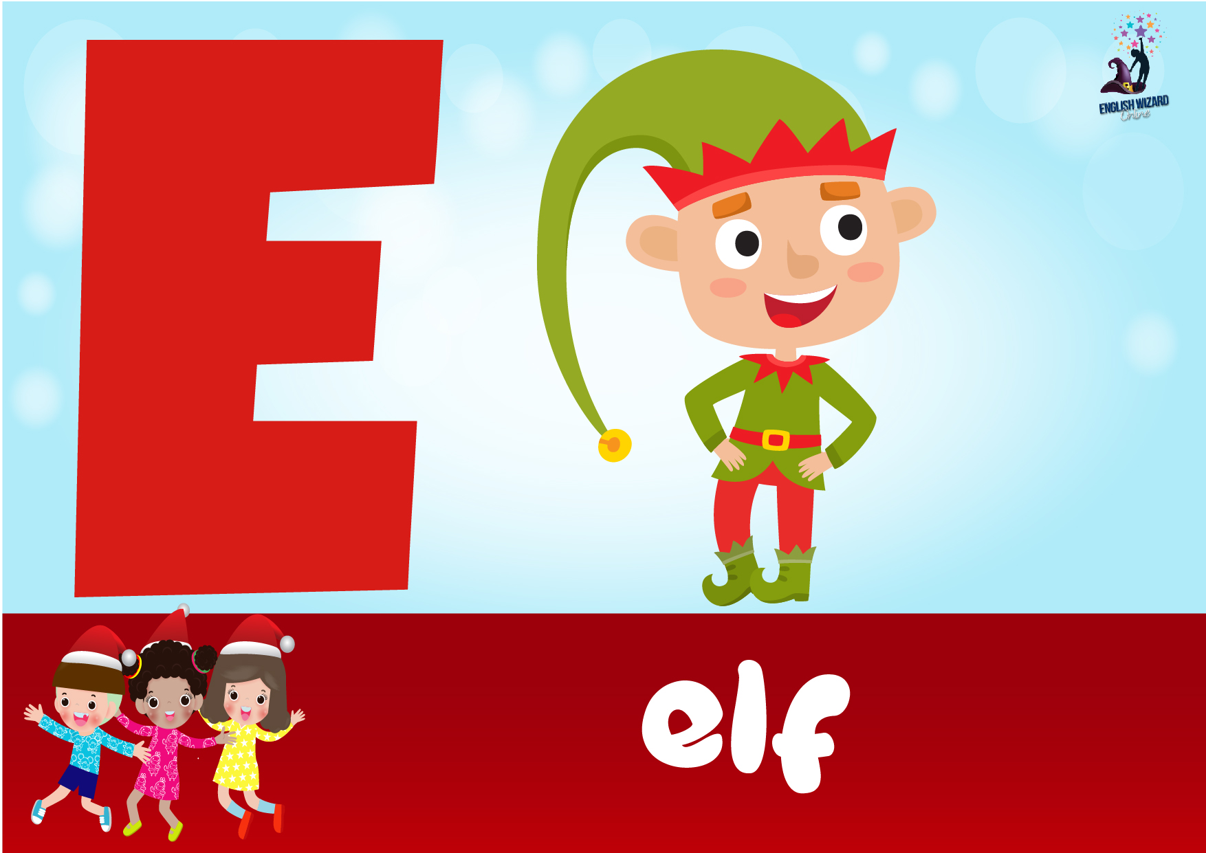 English Wizard Online: ABC Christmas Video, Worksheets, Flashcards ...