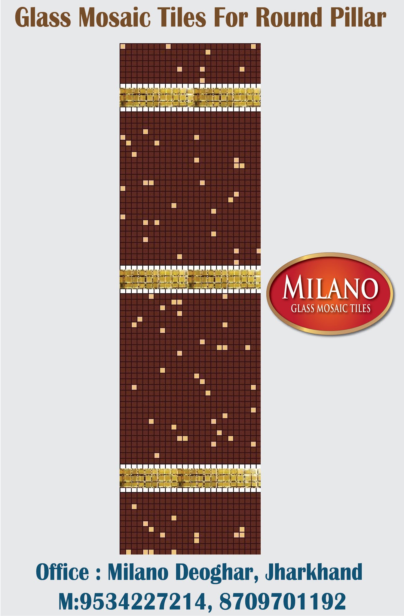 Widely Used Round pillar Tiles Design with Tiles Used in Round Pillars