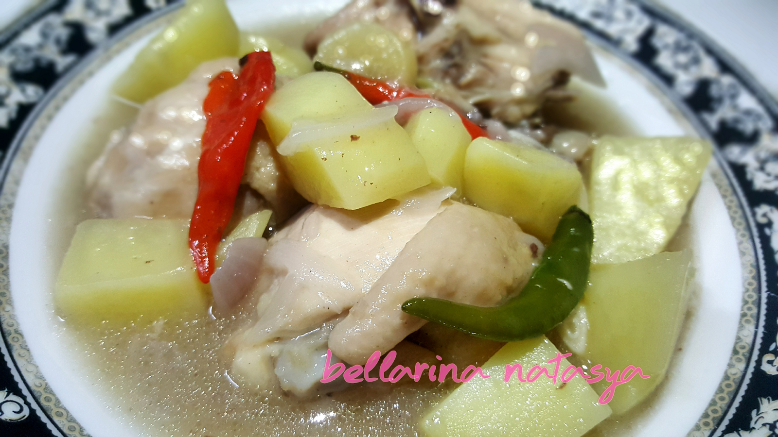 Resepi Stew Ayam Lada Sulah