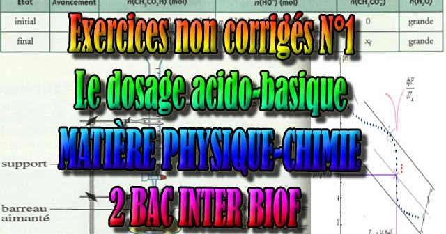 dosage acido basique tp