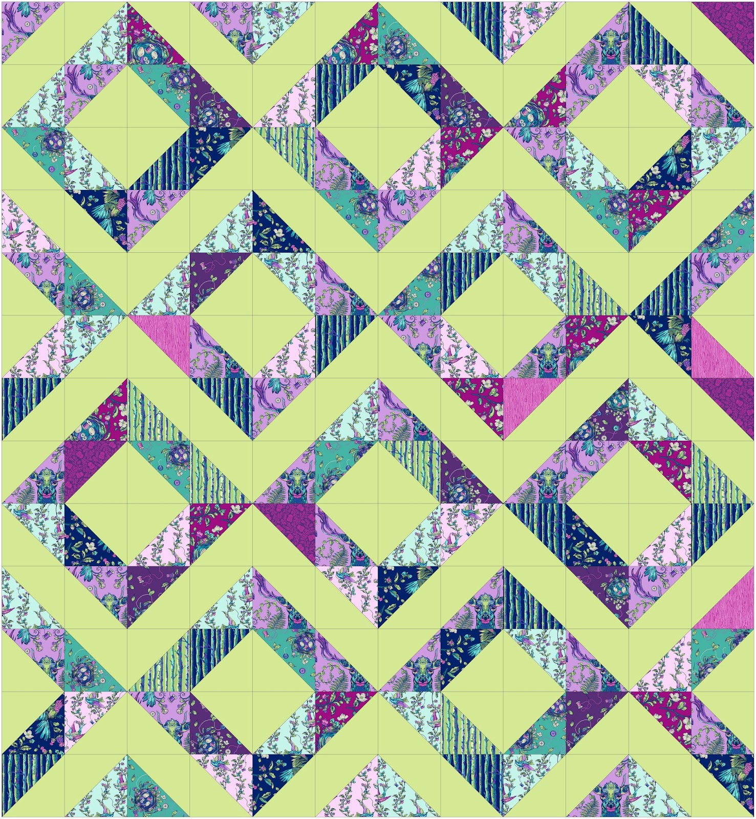 Fresh Diamonds Quilt - Samelia's Mum