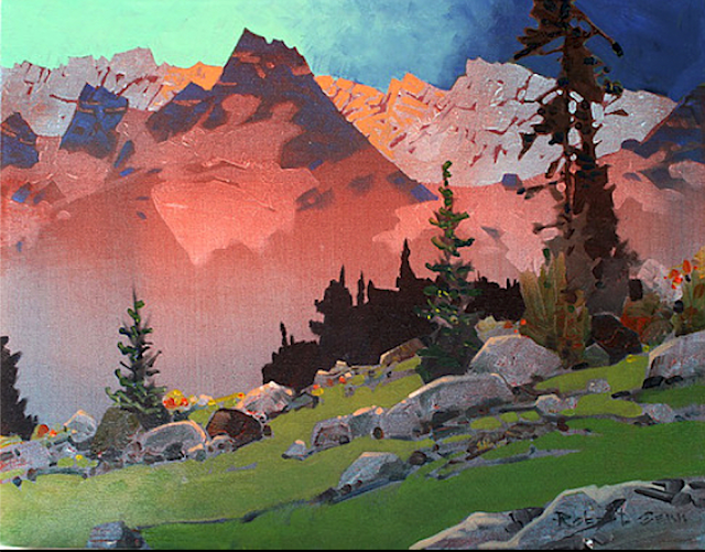 ROBERT GENN (1936-2014) Howser Spire (3,412 m - 11,194 ft) Canada ...