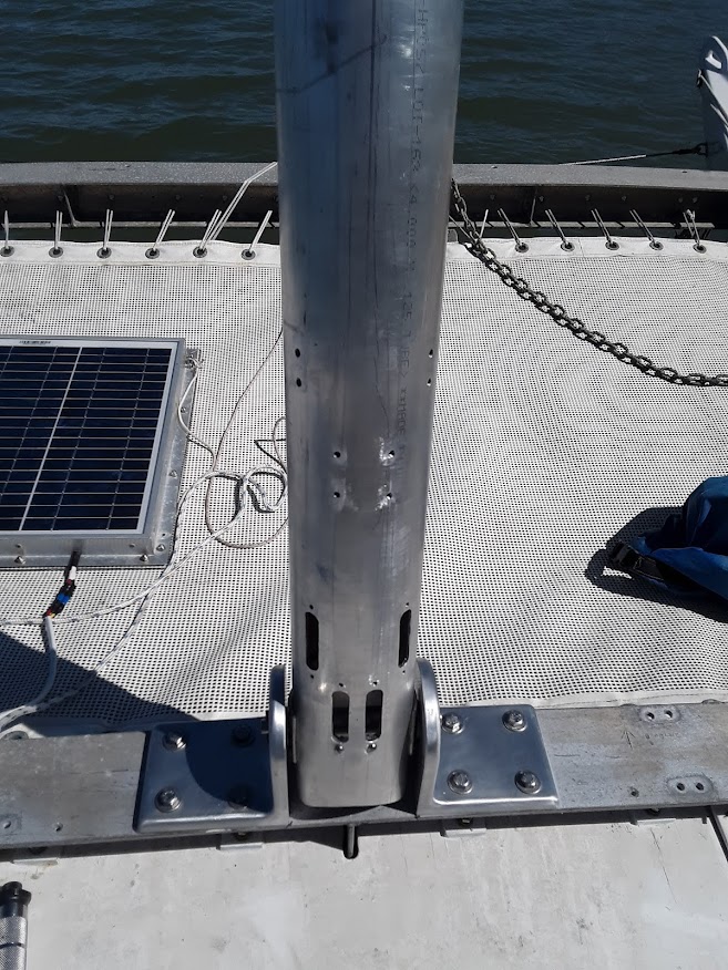 Wharram Tiki 21 "Little Cat": New Rig #3 The Mast Base