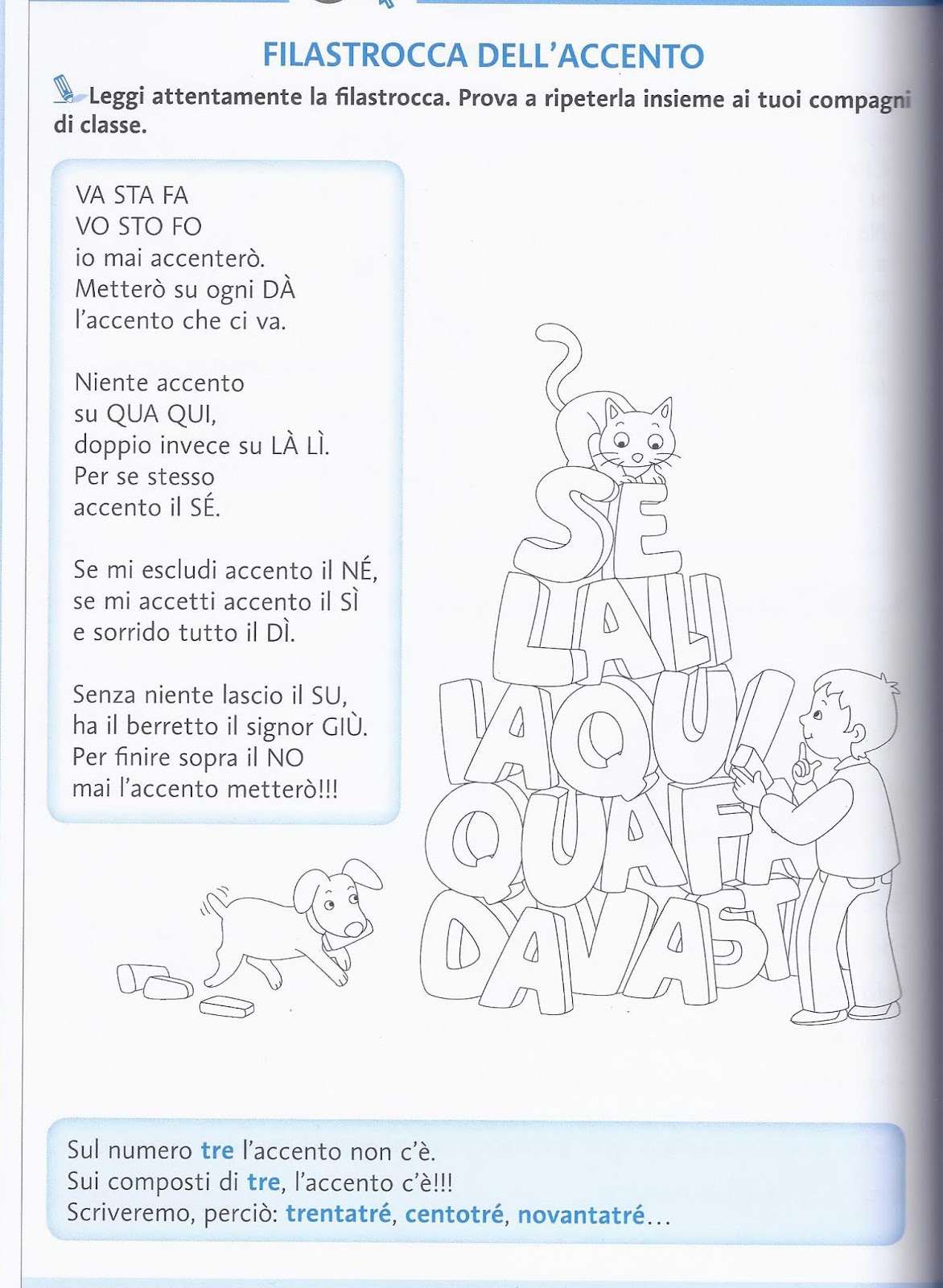 Spallanziamoci blog: GRAMMATICA: esercitazioni sull'accento.