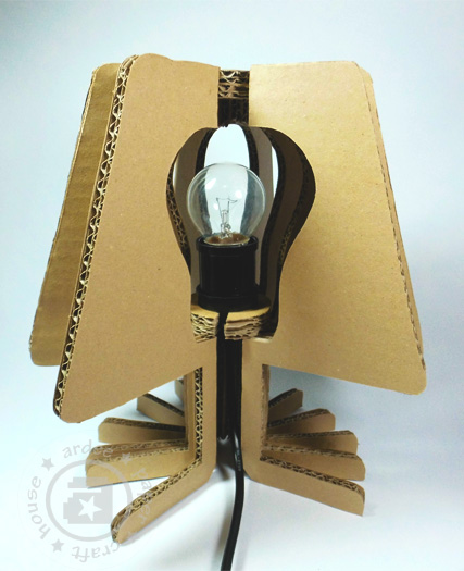 Cardboard Desktop Lamp | ardee's creation