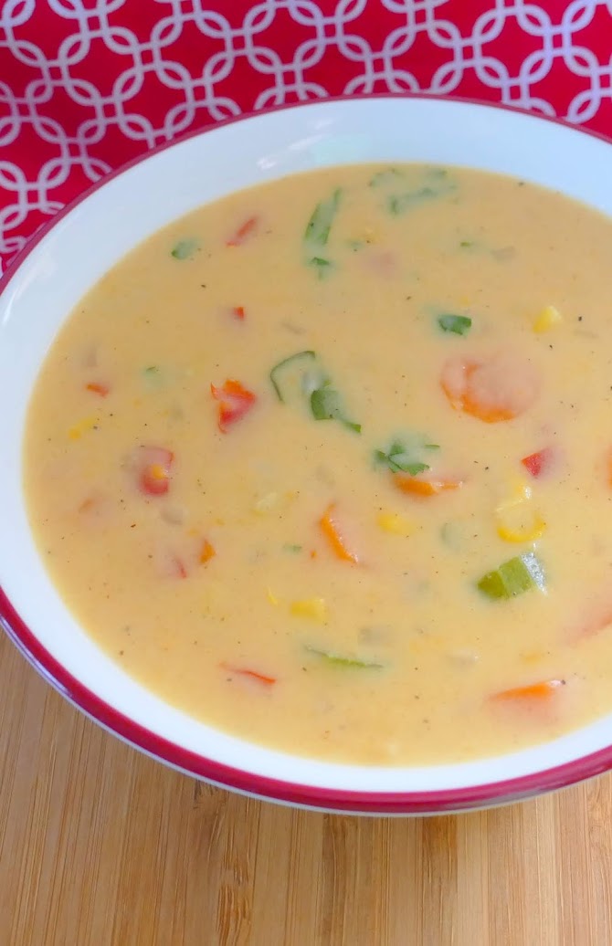 Cheesy Southwest Vegetable Chowder Recipe