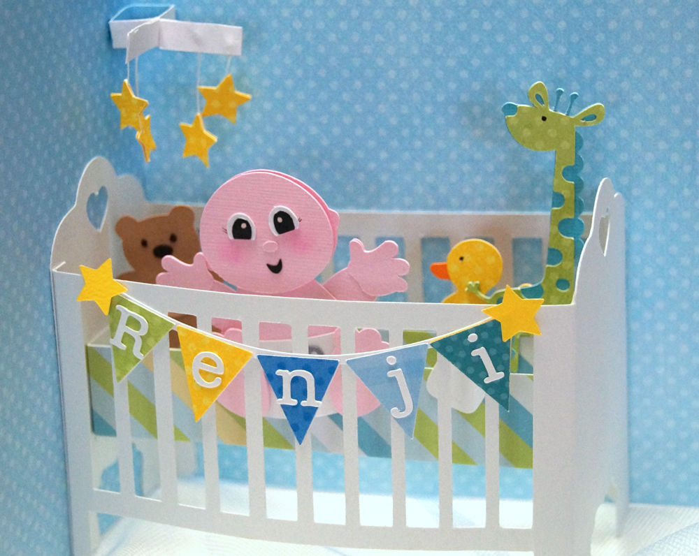 A Star For Chiemi: Pop Up Crib Card