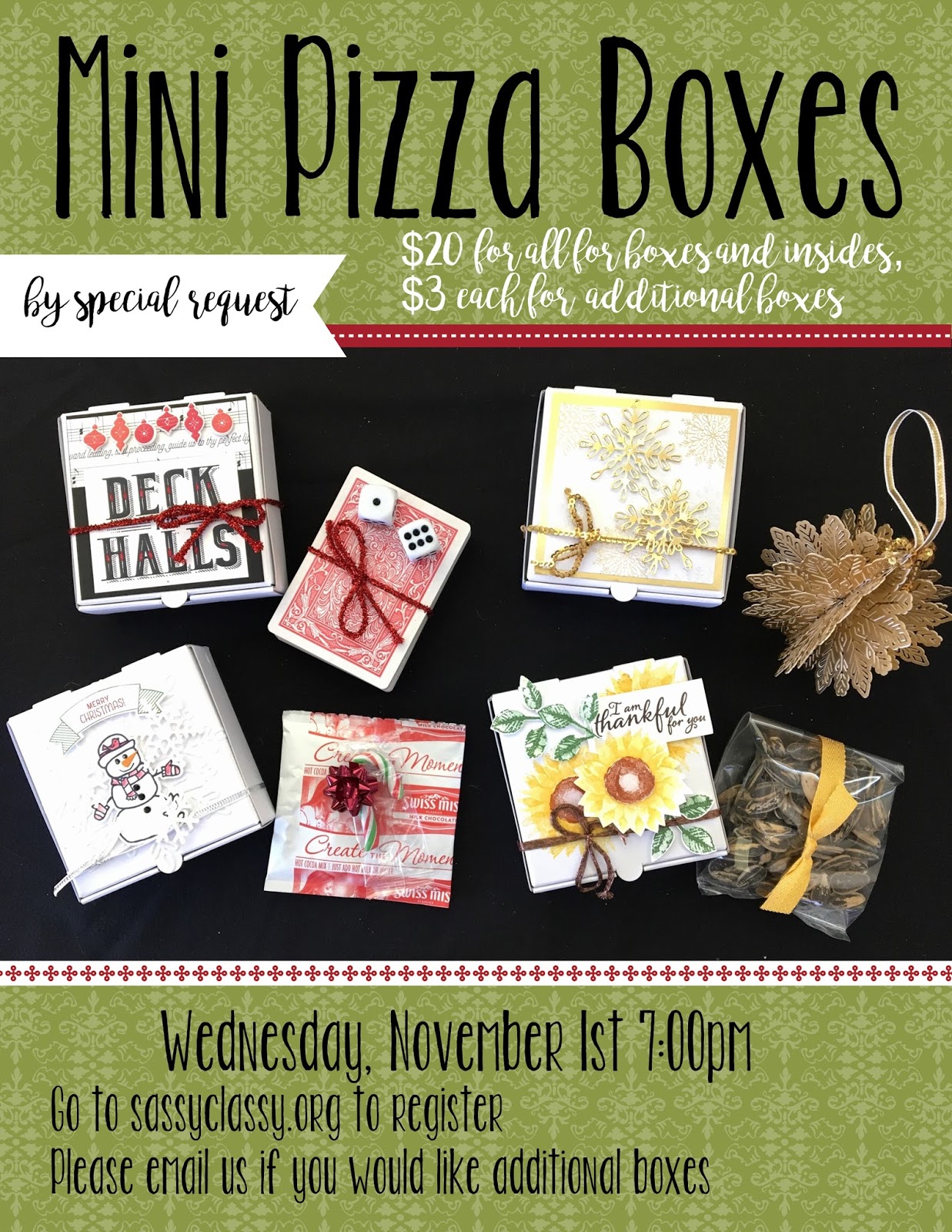 Snippets And Pretties Mini Pizza Box Class Snippets And Pretties Mini Pizza Box Class