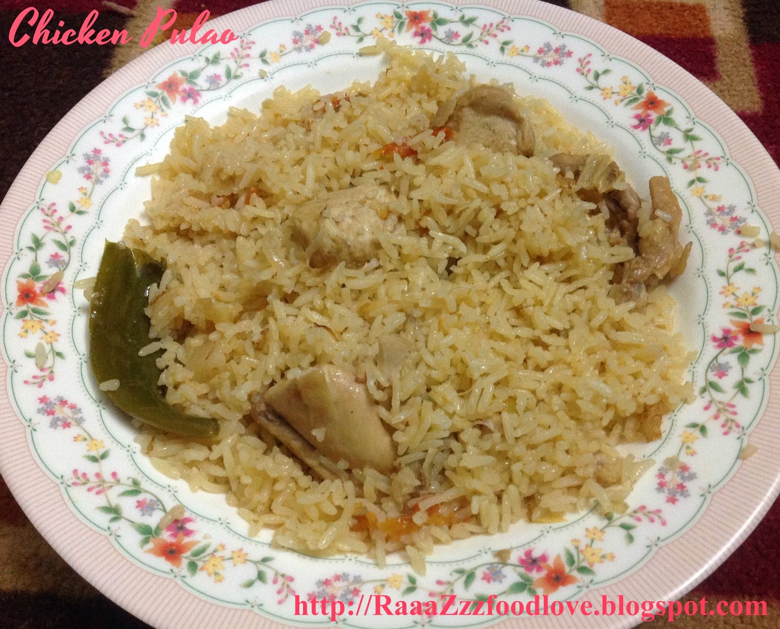 The Recipes of India: Chicken Pulao Recipe | Simple Chicken Pulao