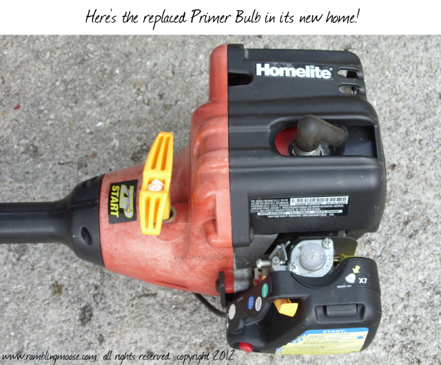 Rambling Moose: Two Cycle Engine Repair - Replacing A Primer Bulb on a ...
