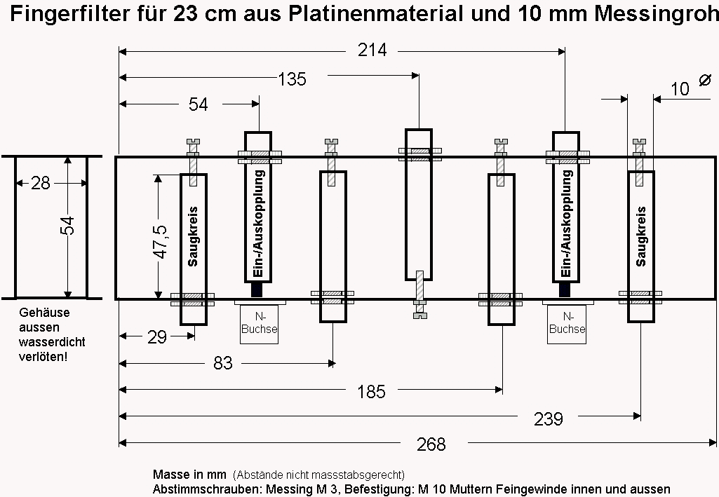 23cm Interdigital filter ~ ZS1II - VE2EK Amateur Radio Website