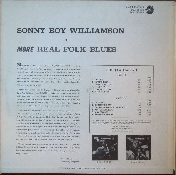egroj world: Sonny Boy Williamson • More Real Folk Blues
